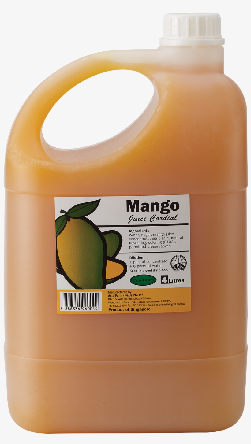 Mango Juice Cordial - Cordial In Singapore - 1432x1772 PNG Download ...