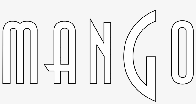 Mango Logo Black And White - Calligraphy - 2400x2400 PNG Download - PNGkit