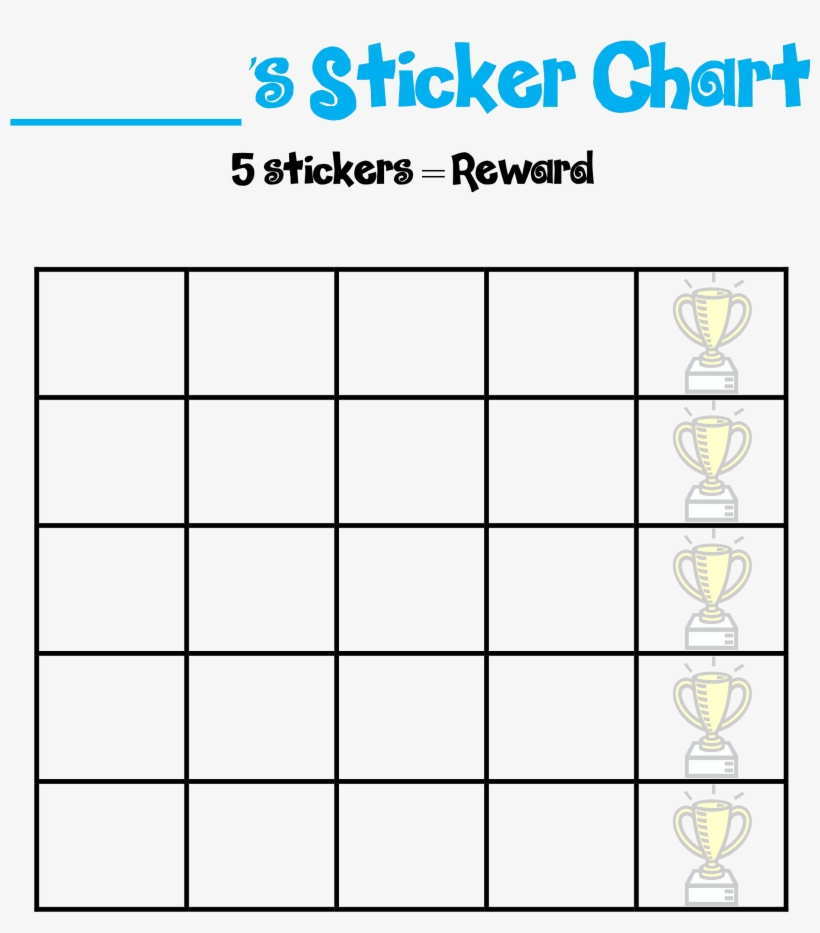 Download Transparent Blank Sticker Chart Main Image - Sticker Chart ...
