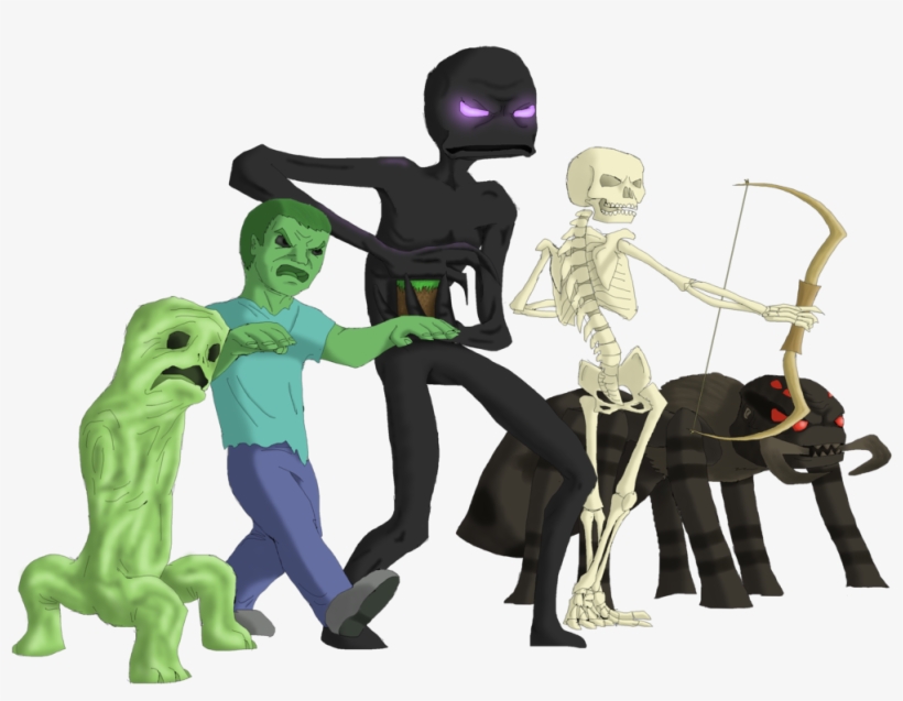 Main Evil Mobs In Minecraft By Crispokefan On Deviantart - Minecraft ...