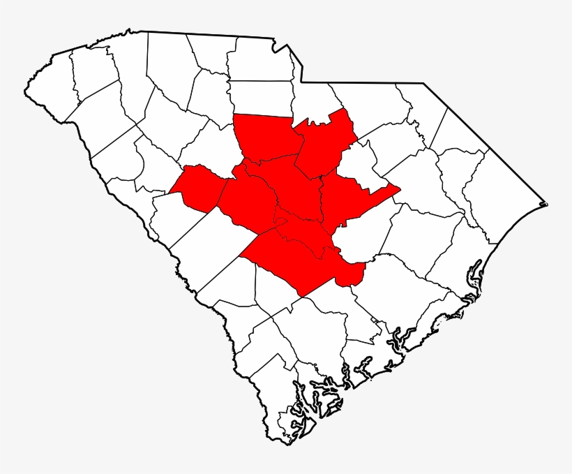 The Midlands Of South Carolina - Map Of Beaufort County - 752x599 PNG ...