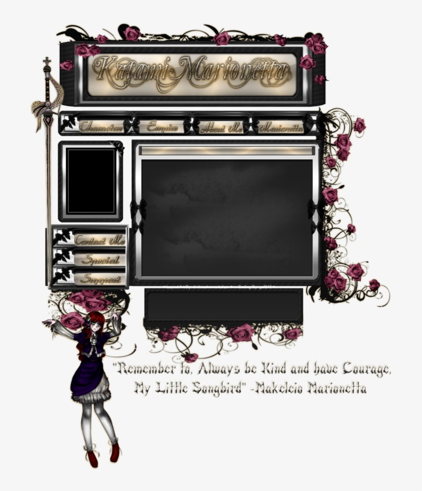 Hello There And Welcome To My Homepage - Imvu Homepage Rose Layout ...