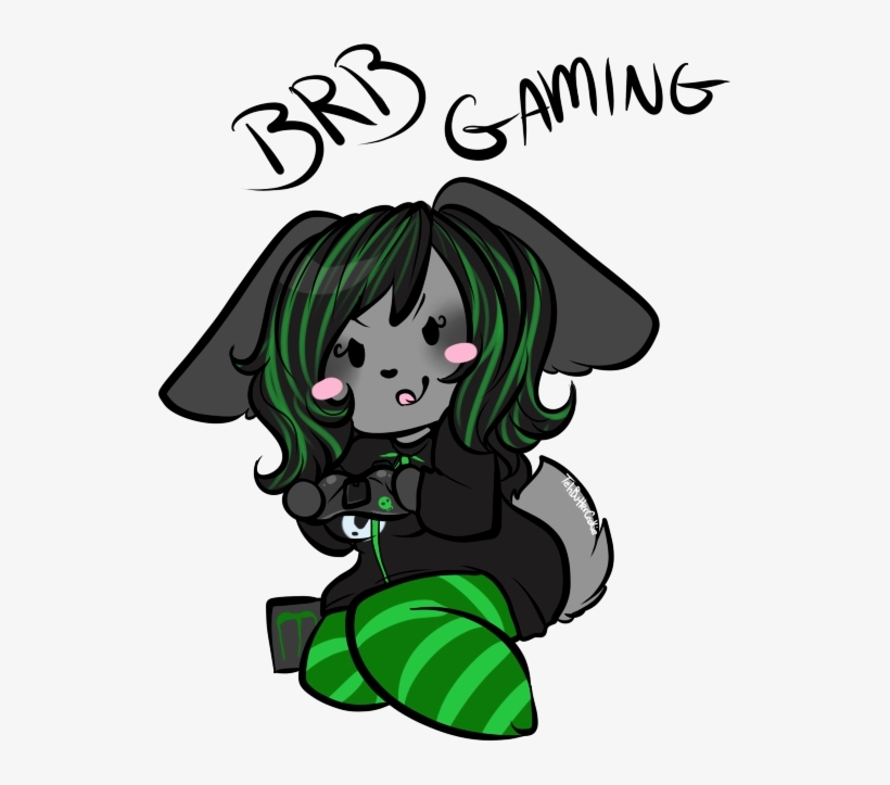 Brb Gaming - Cartoon - 529x643 PNG Download - PNGkit