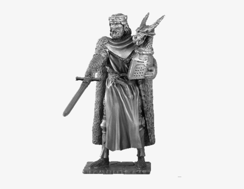 Pewter King Arthur Sculpture - Knight - 555x555 PNG Download - PNGkit
