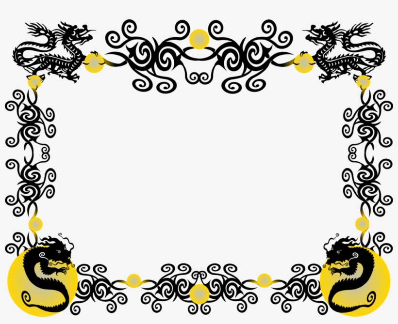 Borders And Frames China Chinese Dragon Free - Chinese New Year Borders ...