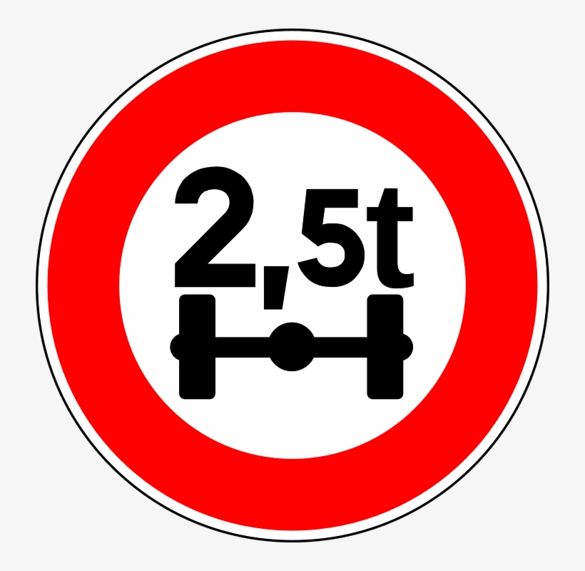 Download - Load Limit Road Sign - 720x720 PNG Download - PNGkit