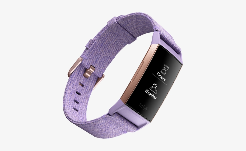 Fitbit 3 - Blue Grey And Rose Gold Fitbit Charge 3 - 403x424 PNG ...