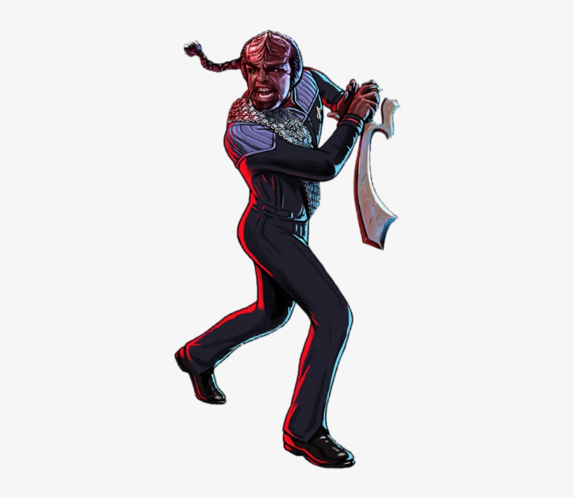 Defiant Commander Worf - Worf - 338x653 PNG Download - PNGkit