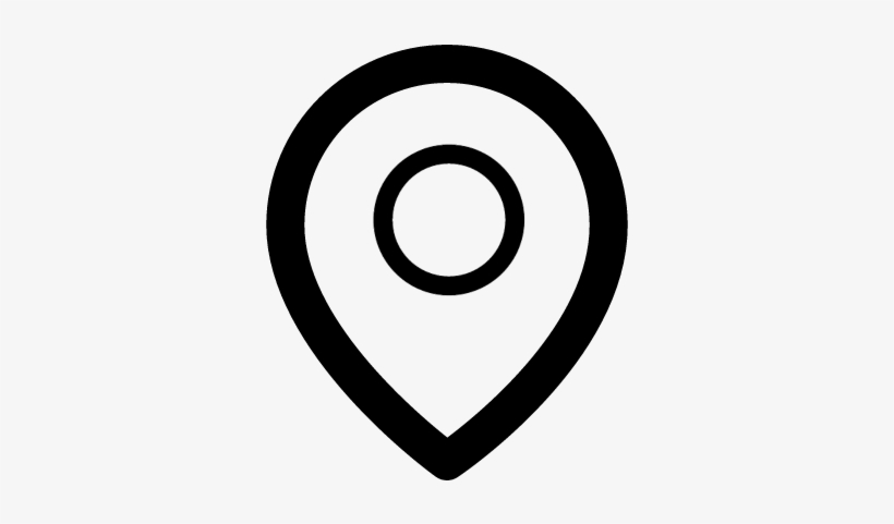 Location Pointer Vector - Black And White Location Logo - 400x400 PNG ...