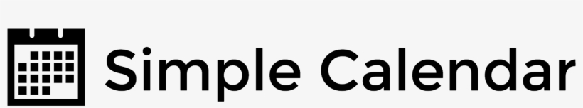 Simple Calendar Logo - 2000x407 PNG Download - PNGkit