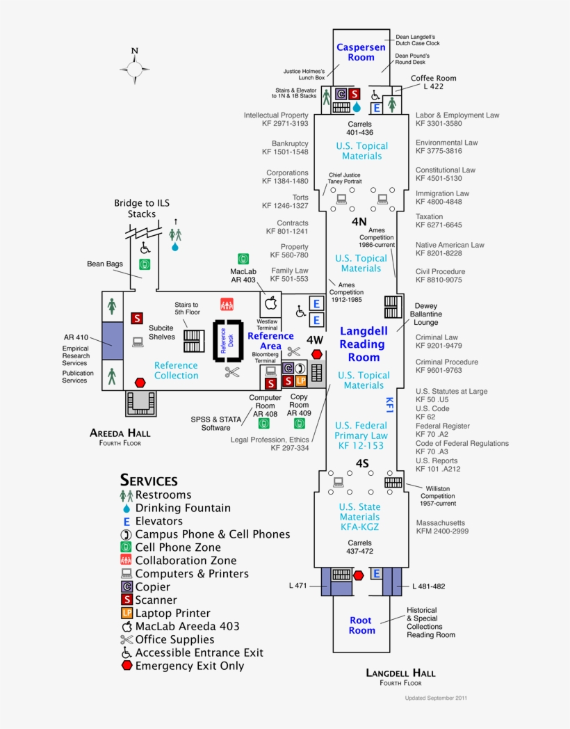 Langdell Hall Fourth Floor Map - Langdell Hall - 690x1018 PNG Download ...