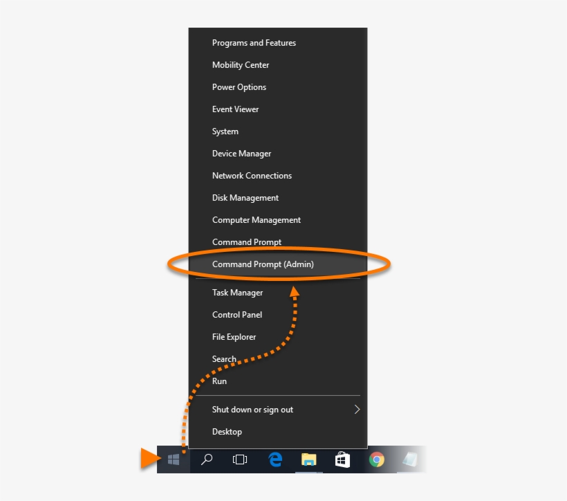 Right-click The Windows Start Button And Select Command - Name Server ...