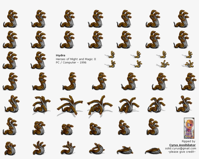 Click To View Full Size - Heroes 3 Sprite Sheet - 935x700 PNG Download ...