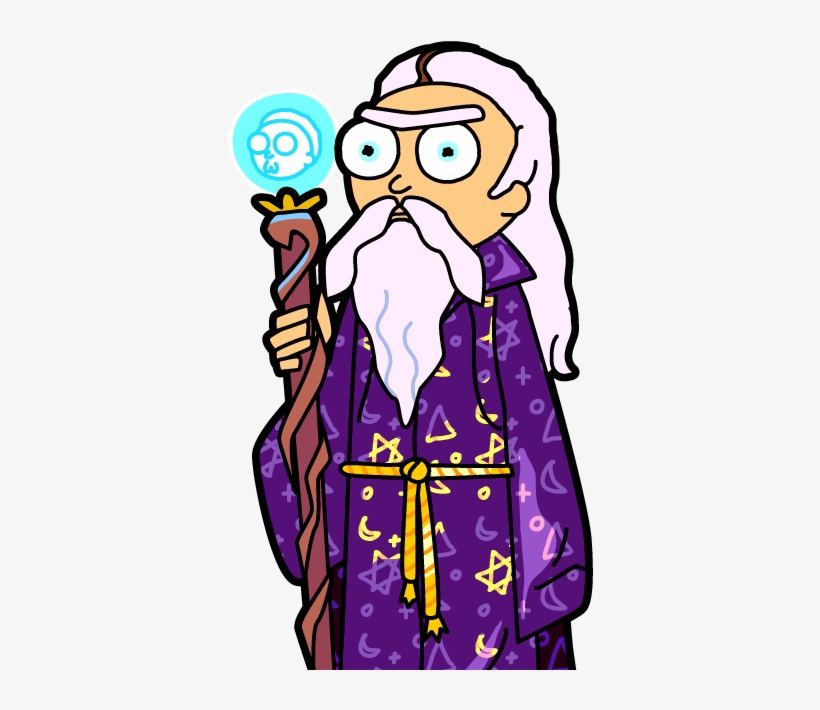Pm-061 - Rick And Morty Wizard - 376x650 PNG Download - PNGkit