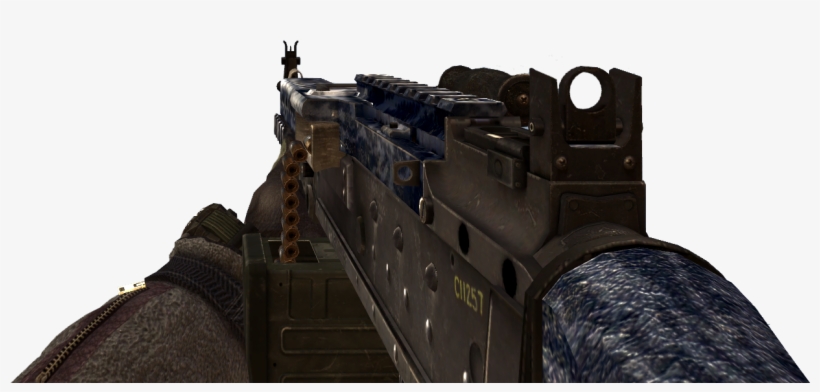 M240 Blue Tiger Mw2 - Modern Warfare 2 M240 - 1305x552 PNG Download ...