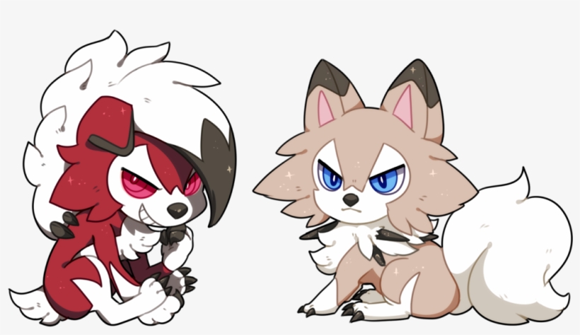 Lycanroc By Hereiskoko - Lycanroc Midnight Form Cute - 1064x562 PNG ...