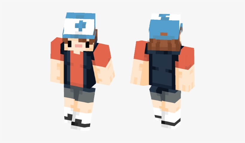 Male Minecraft Skins - Dipper Pines - 584x497 PNG Download - PNGkit