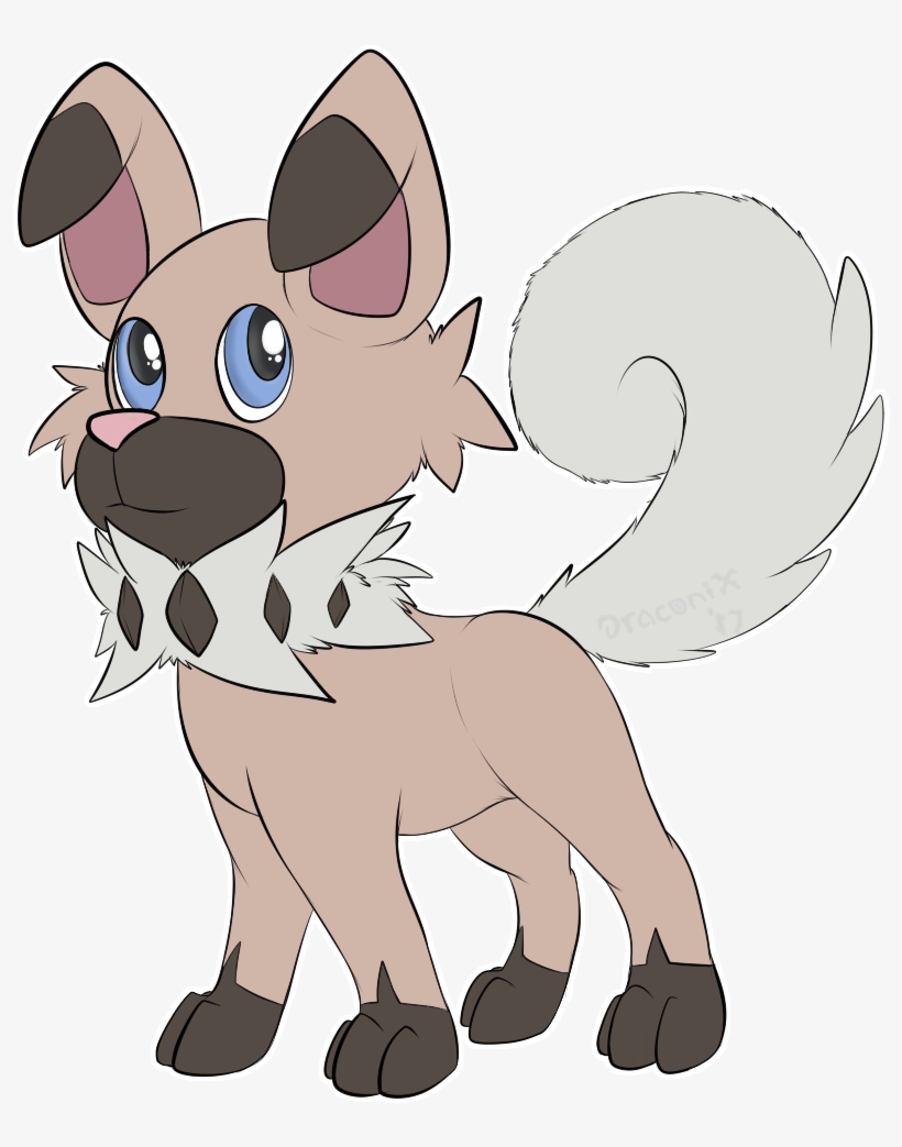 Rockruff - Cartoon - 1037x1050 PNG Download - PNGkit