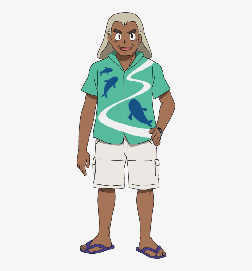 Pokemon Sun And Moon Samson Oak - 323x800 PNG Download - PNGkit