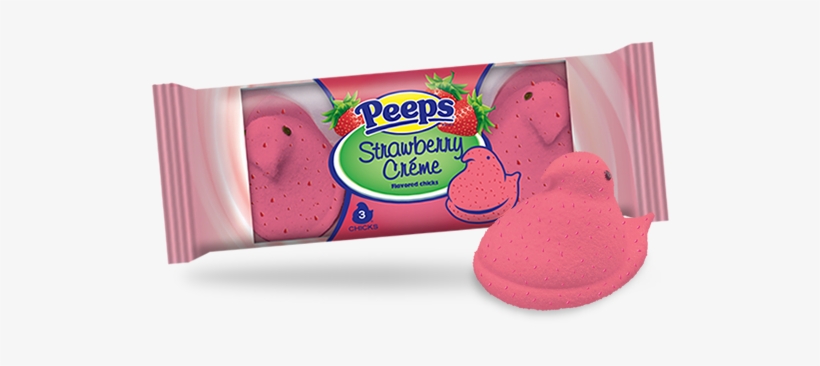 Strawberry Crème Flavored Marshmallow Chicks - Peeps Marshmallow Chicks ...