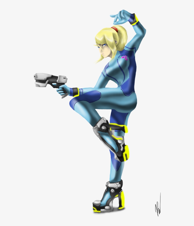 Zero-suit Samus By Emilykiwi - Samus Aran - 611x879 PNG Download - PNGkit