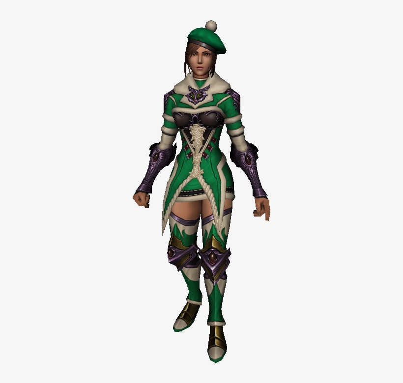 Warrior Green Festive Robe - Cosplay - 307x722 PNG Download - PNGkit