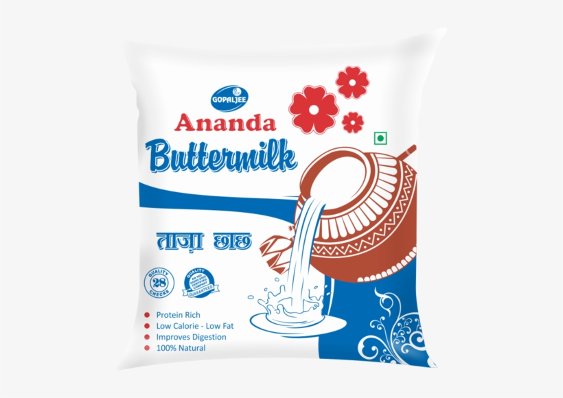 Double Toned Buttermilk Amul - Amul Butter Milk Pouch - 483x500 PNG ...