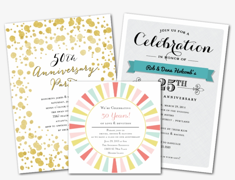 Email Online Anniversary Invitations That Wow Greenvelope - Wedding Invitation - 900x600 PNG ...