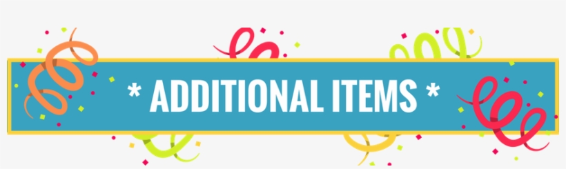 Birthday Party Website Additional Items - Graphic Design - 860x215 PNG ...
