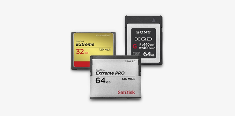 Compactflash, Cfast And Xqd Memory Cards - Sandisk Cfast 2.0 64gb ...