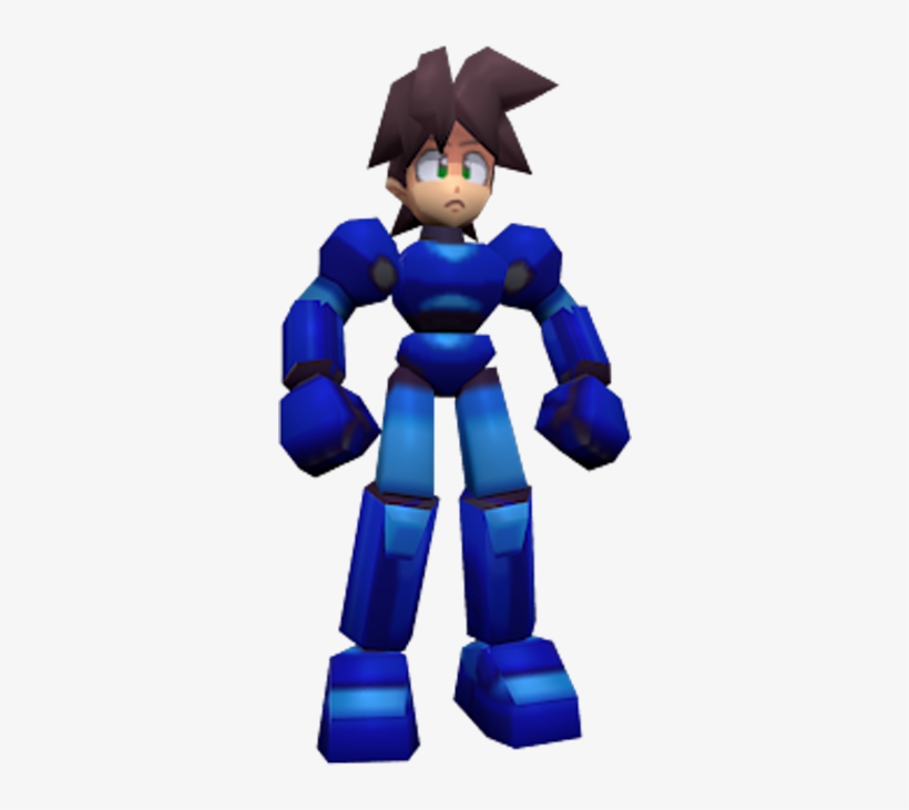 Download Zip Archive - Mega Man 64 Model - 750x650 PNG Download - PNGkit