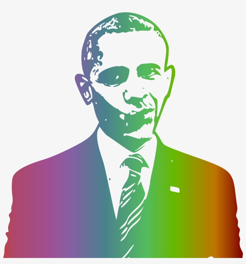 This Free Icons Png Design Of Obama Rainbow Pride - 2400x2400 PNG ...