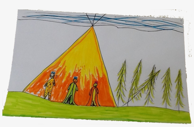 Hiawatha And The Peacemaker Arrived At The Cayuga Tribe - Painting ...