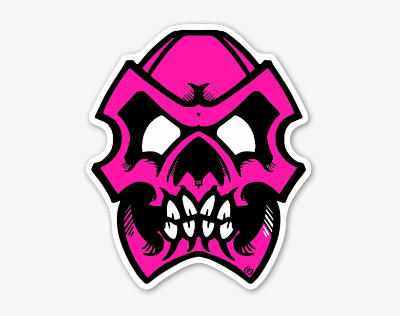 Download Transparent Pink Skull Sticker - Sticker - PNGkit