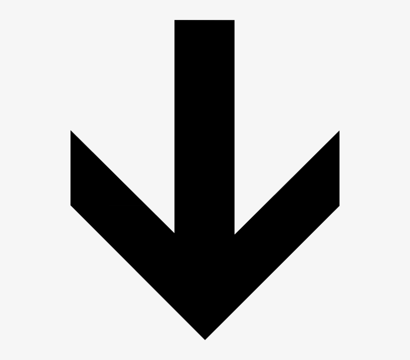 Black, Arrow, Down, Direction, Pointing, Shape, Shapes - Arrow Down ...