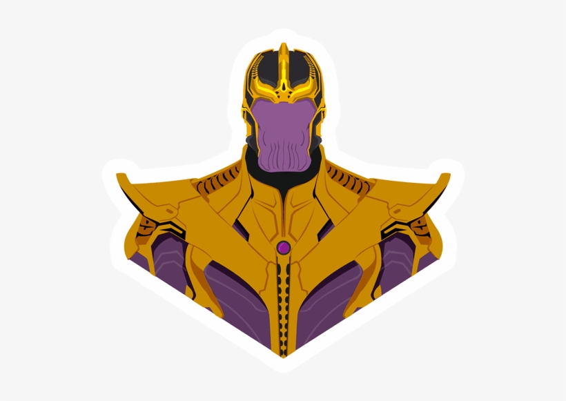 Thanos Popart Sticker - Cool Thanos Pixel Art - 528x528 PNG Download ...