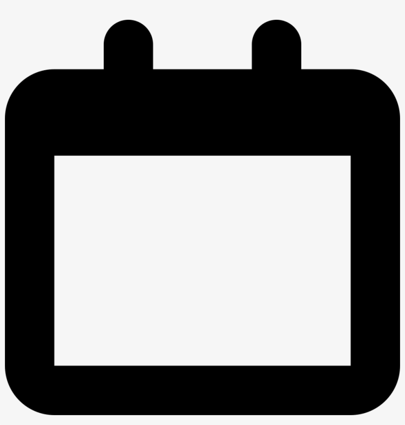 Calendar Empty Page Symbol - Blank Calendar Icon Png Transparent ...