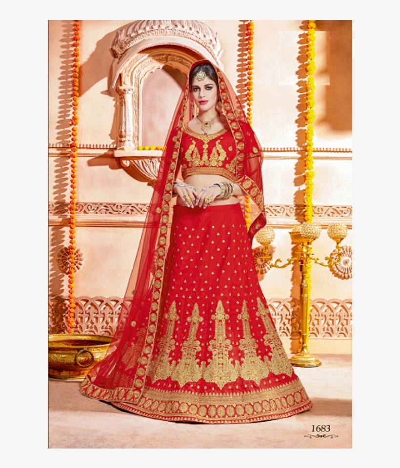 Bridal Lehenga In Red Colour 2018 - 920x880 PNG Download - PNGkit