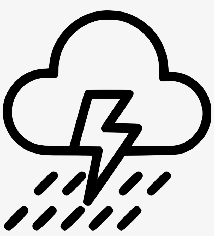 Weather Thunder Cloud Rain Cloudy Lightning Comments - Sun And Thunder ...