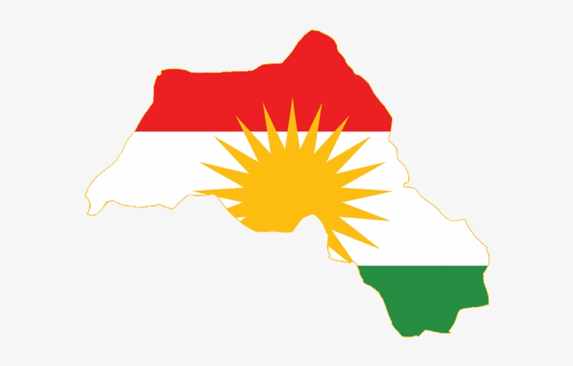 Kurdistan - Statehood - Kurdistan Map With Flag - 621x480 PNG Download ...