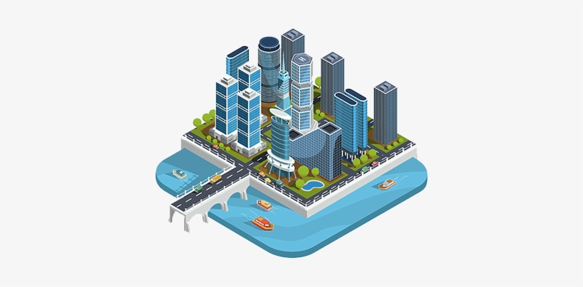 Tokenization Real Estate - Icon City 3d Png - 384x324 PNG Download - PNGkit