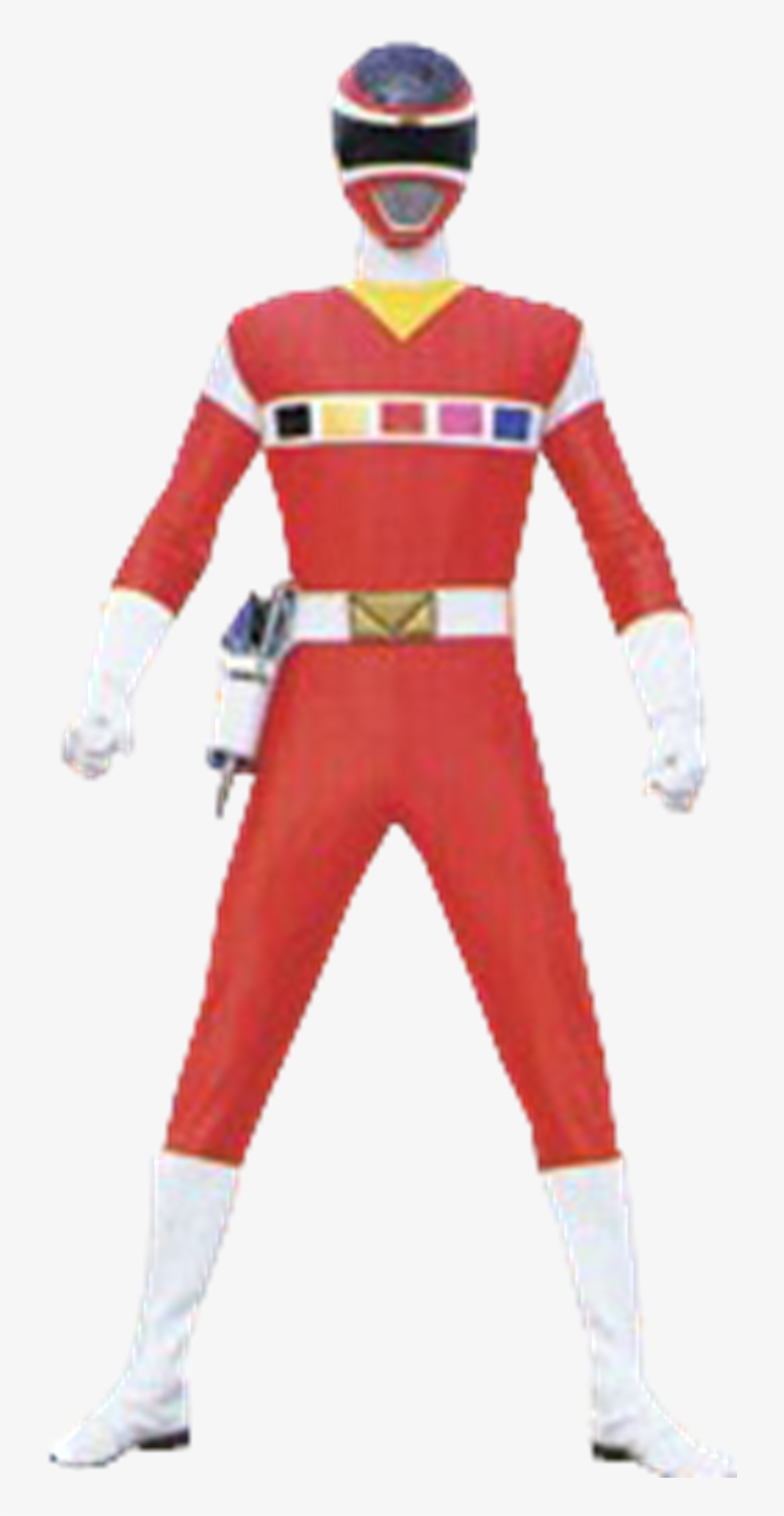 Red Space Ranger & Mega Red - Power Rangers In Space Red Ranger - 735x1518 PNG Download - PNGkit
