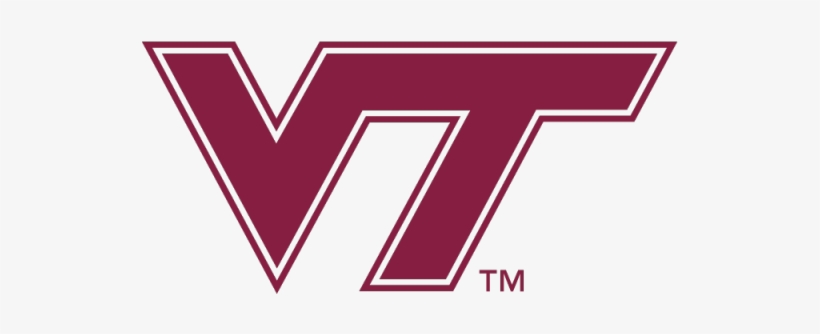 Athletics Vt Logo Maroon On Orange Background - Virginia Tech Decal ...