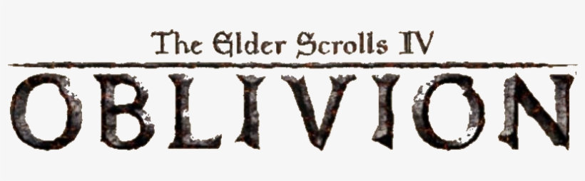 The Elder Scrolls Iv - Elder Scrolls Oblivion Title - 830x198 PNG ...
