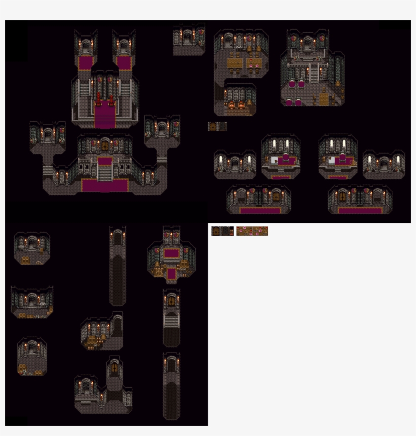 Click For Full Sized Image Guardia Castle - Chrono Trigger Dungeon Map ...