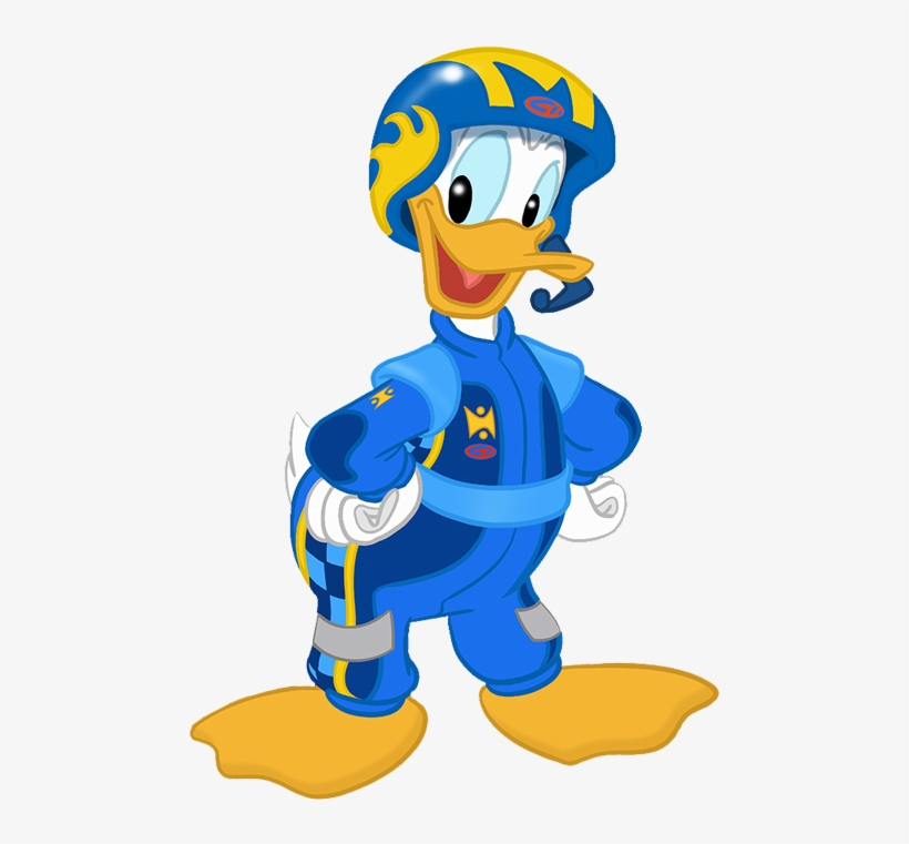 Door Poster - Donald Duck Roadster Racers - 500x703 PNG Download - PNGkit