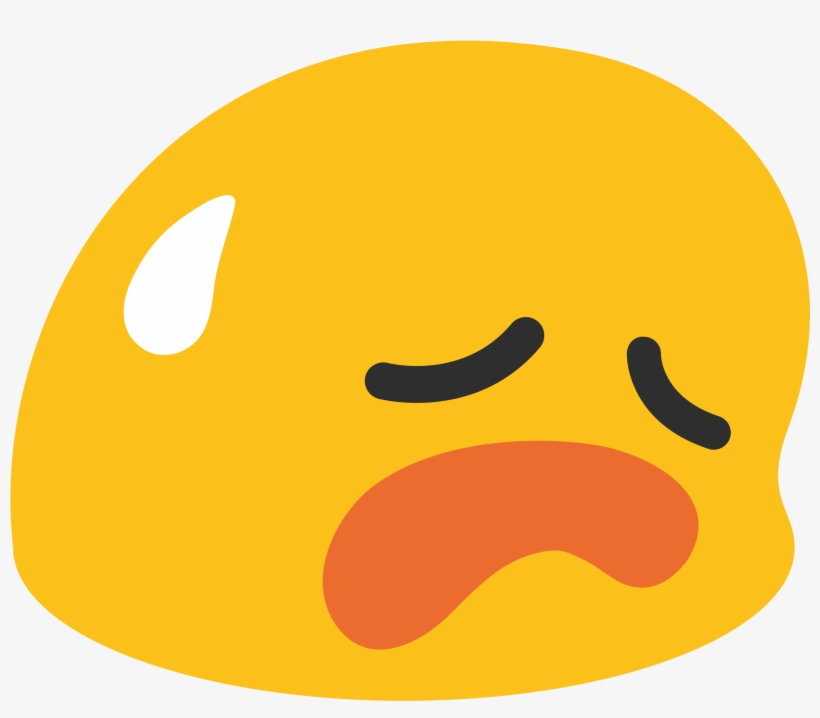 Ratskywatsky - Disappointed But Relieved Face Emoji - 2000x2000 PNG Download - PNGkit