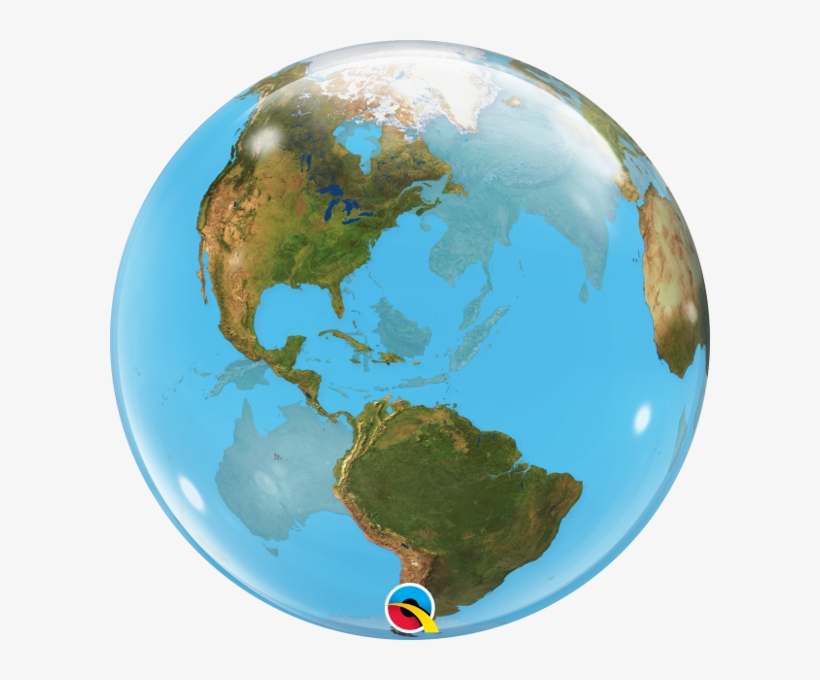 Bubbles - Qualatex 22 Inch Planet Earth Bubble Balloon - 600x600 PNG ...