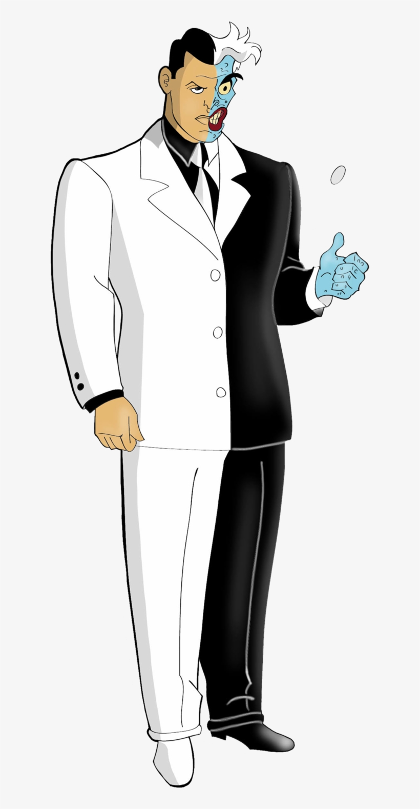 Two-face By Dawidarte - Two Face Png - 1024x1595 PNG Download - PNGkit