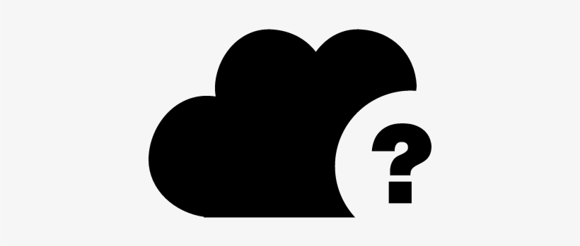 Cloud With Question Mark Vector - Cloud With Question Mark - 400x400 ...